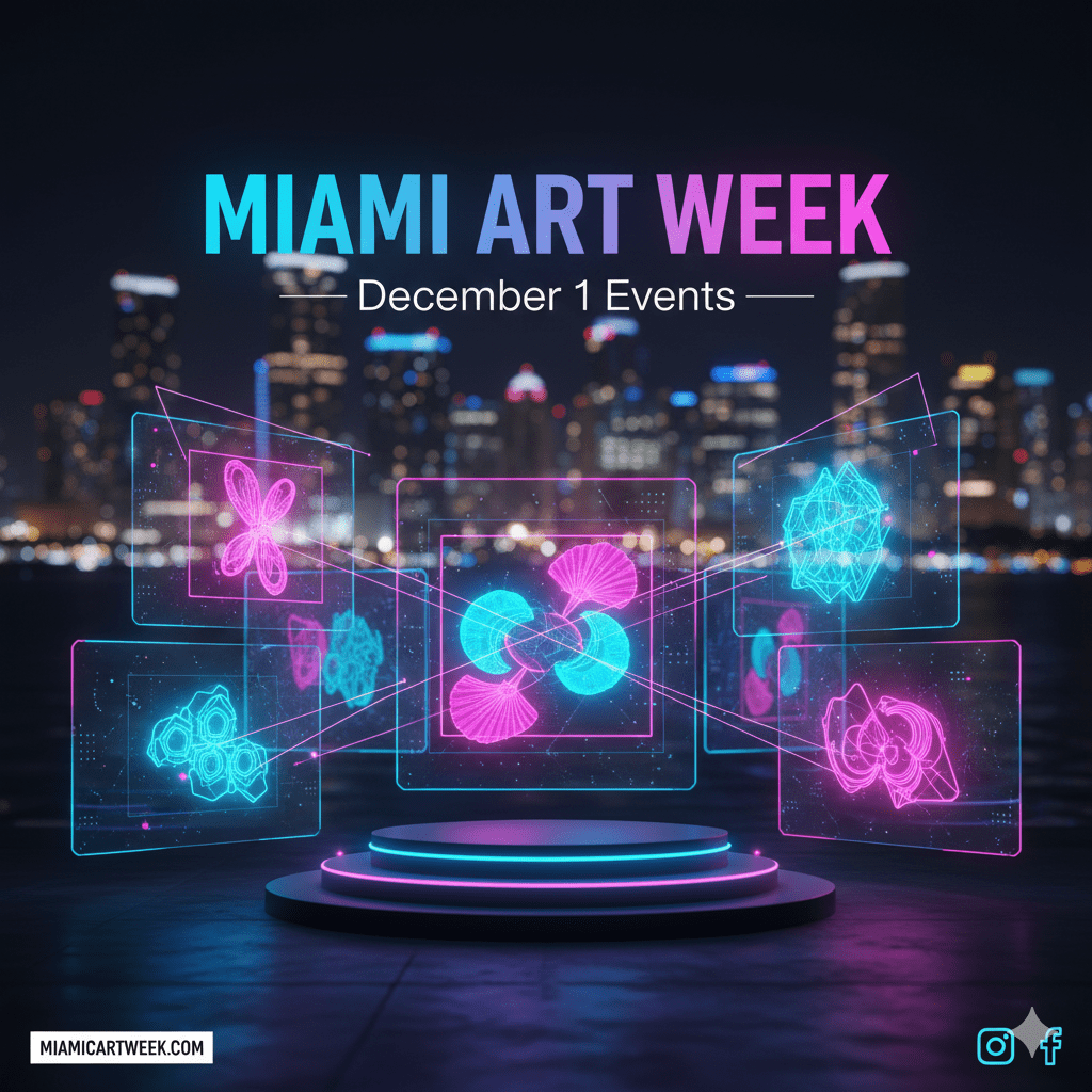 Miami Art Week — December 1 Events - Art Miami Magazine