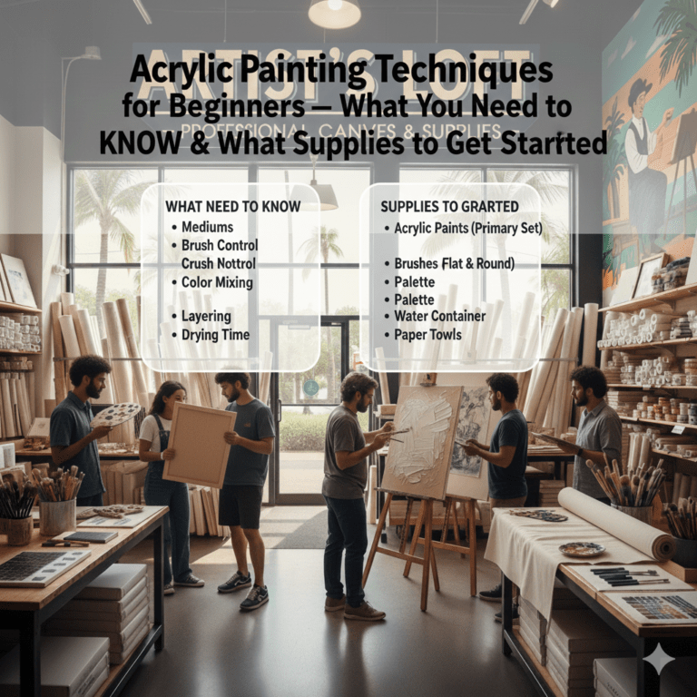 Acrylic Painting Techniques for Beginners | Art Miami Magazine