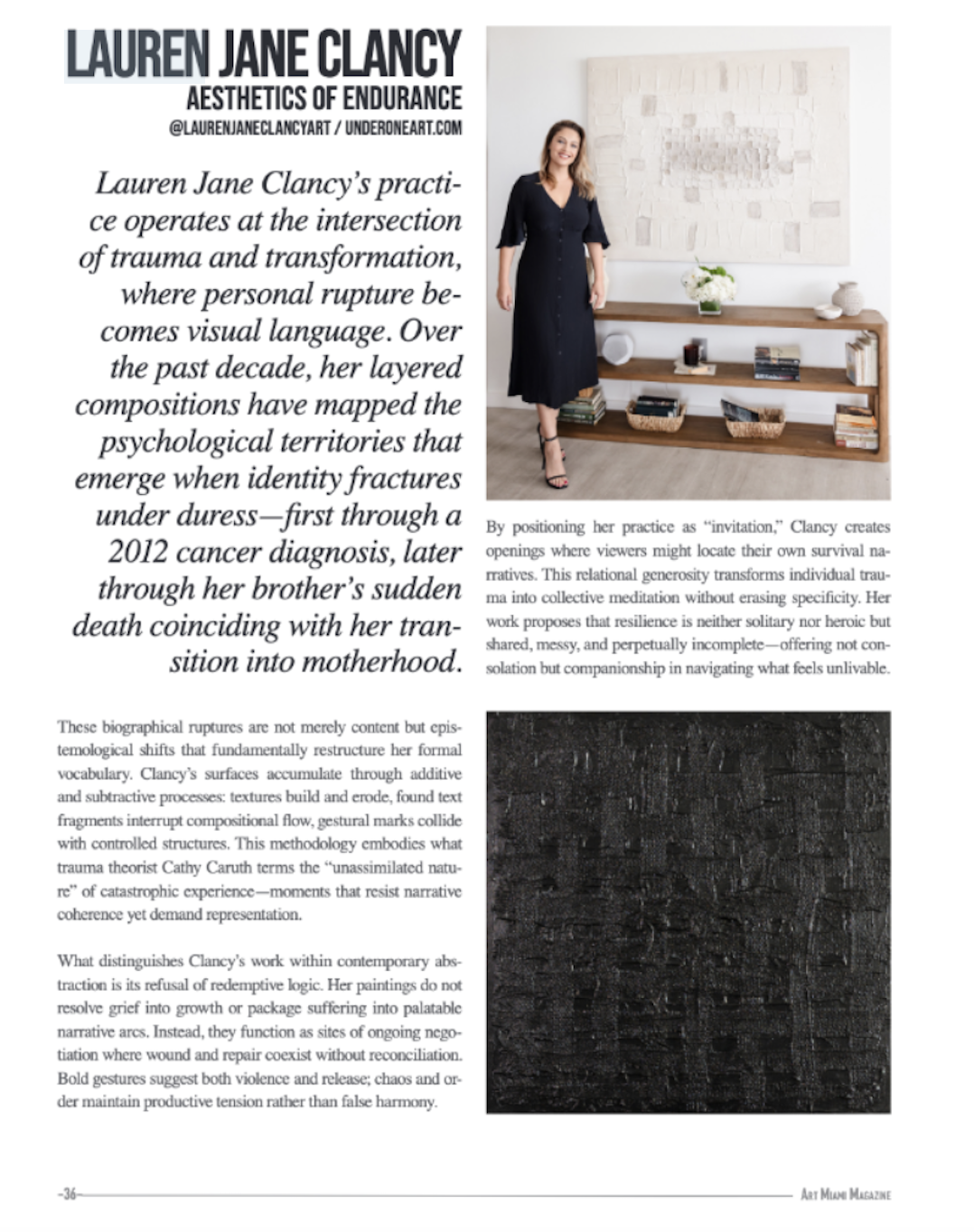 Lauren Jane Clancy: Aesthetics Of Endurance - Art Miami Magazine